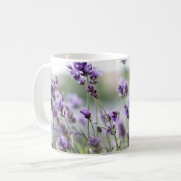Personalized Classic Mug With Lavender | Zazzle