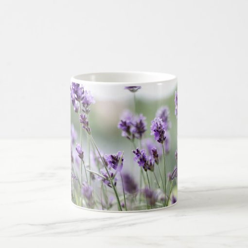 Personalized Classic Mug With Lavender | Zazzle