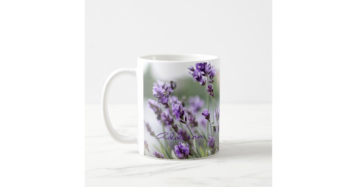 Personalized Classic Mug With Lavender | Zazzle