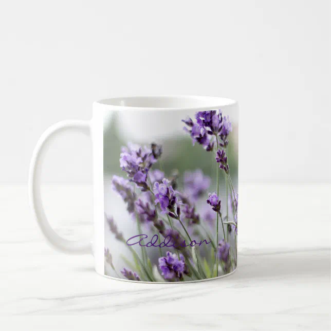 Personalized Classic Mug With Lavender | Zazzle