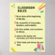 Personalized Classroom Rules for back to school Poster | Zazzle