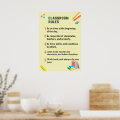 Personalized Classroom Rules for back to school Poster | Zazzle