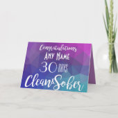 Personalized Clean & Sober Greeting Card Sobriety | Zazzle