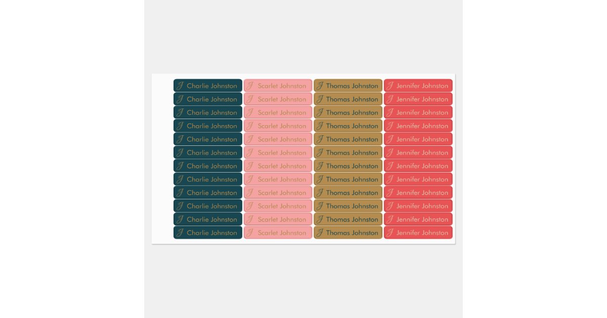 Personalized Clothing Labels | Zazzle
