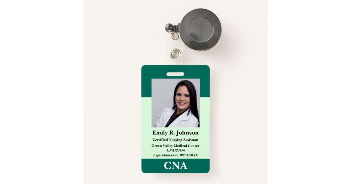 Personalized CNA Badge | Zazzle
