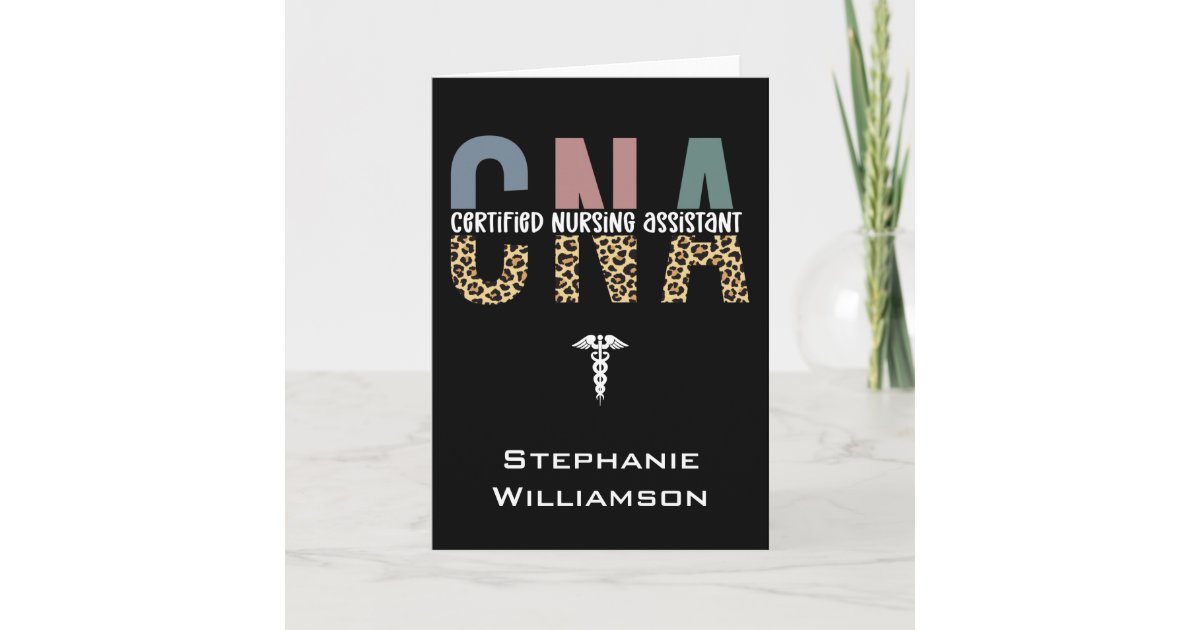 Personalized CNA Certified Nursing Assistant Card | Zazzle