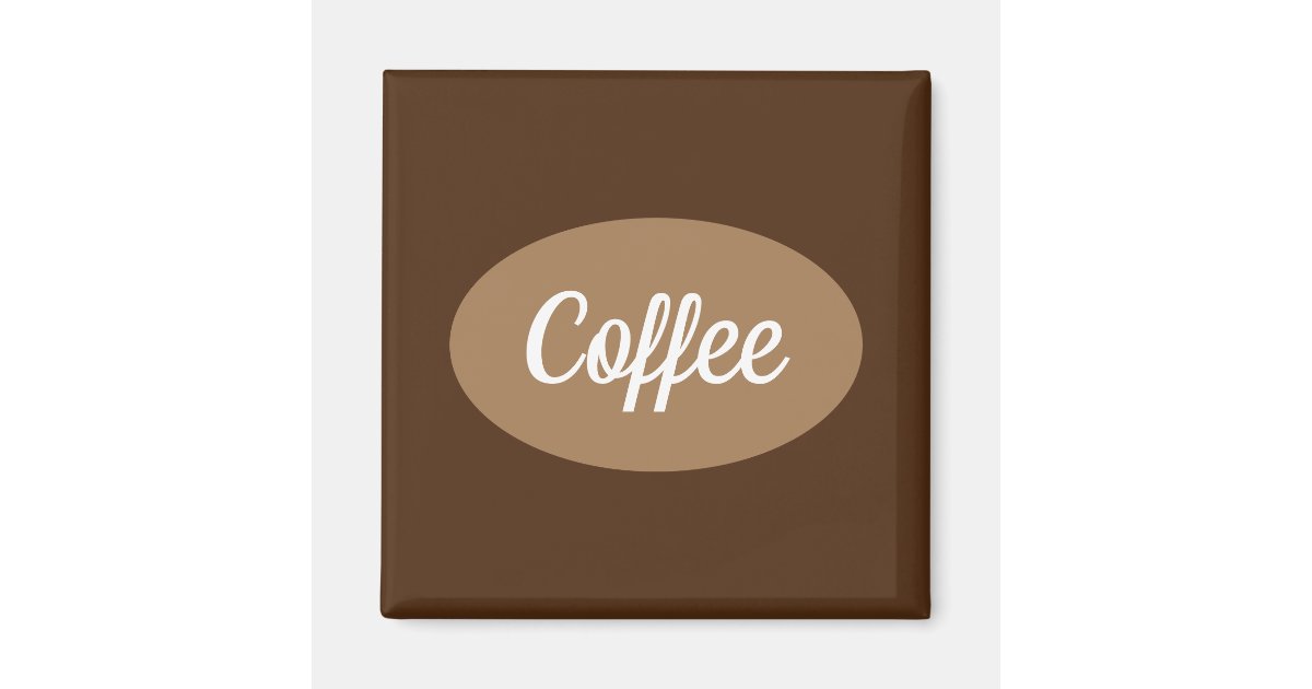 Personalized coffee in white Magnet | Zazzle