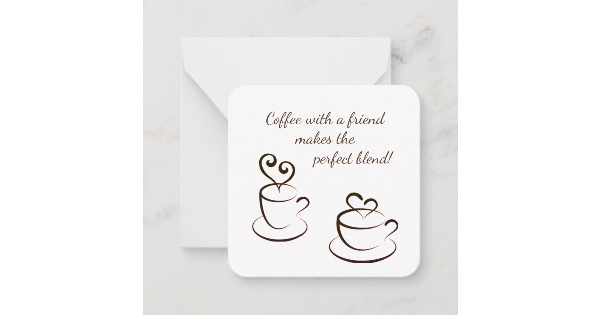 Personalized Coffee notecards | Zazzle