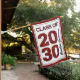 Personalized College Colors Congratulations Grad House Flag | Zazzle