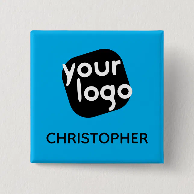 Personalized Color Modern Add Employee Name & Logo | Zazzle