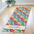 Personalized Colorful Abstract Pattern Yoga Mat | Zazzle