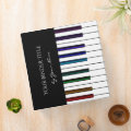Personalized Colorful Piano Keys Music Binder | Zazzle