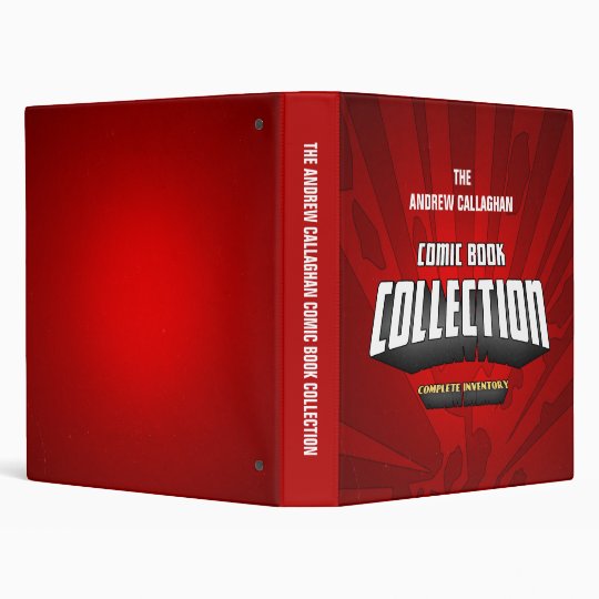 Personalized Comic Book Collection 3 Ring Binder | Zazzle.com