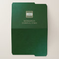 Personalized Company Logo Luxury File Folder Set | Zazzle