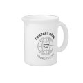 PERSONALIZED COMPANY LOGO WEB ADDRESS BEVERAGE PITCHER | Zazzle