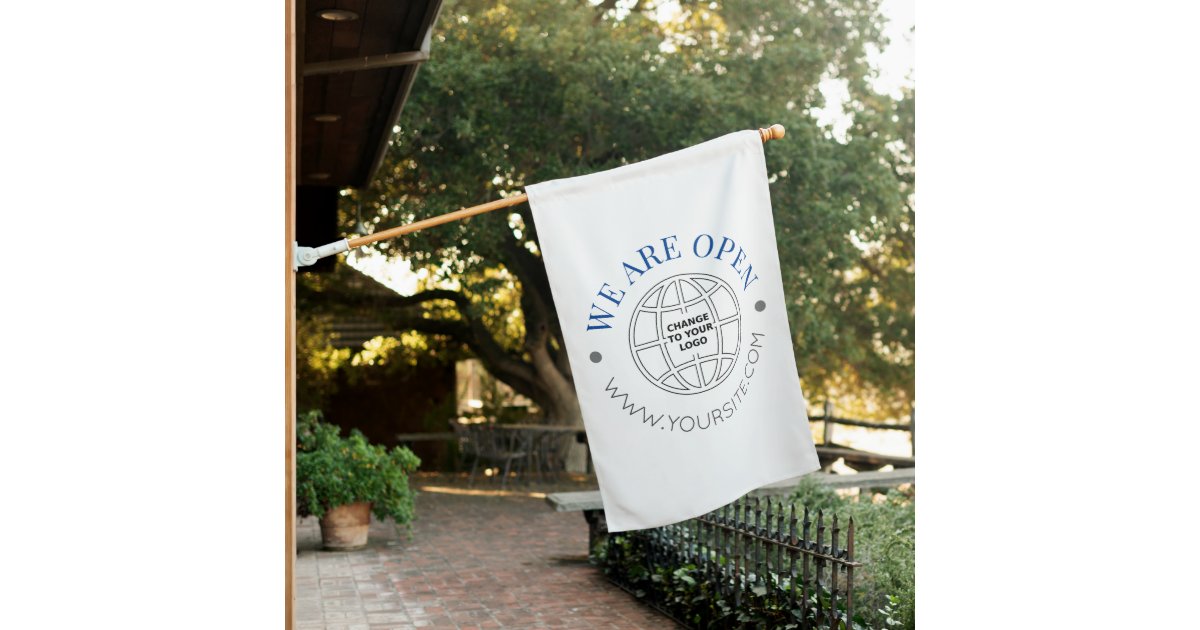 PERSONALIZED COMPANY LOGO WEB ADDRESS GARDEN SIGN | Zazzle