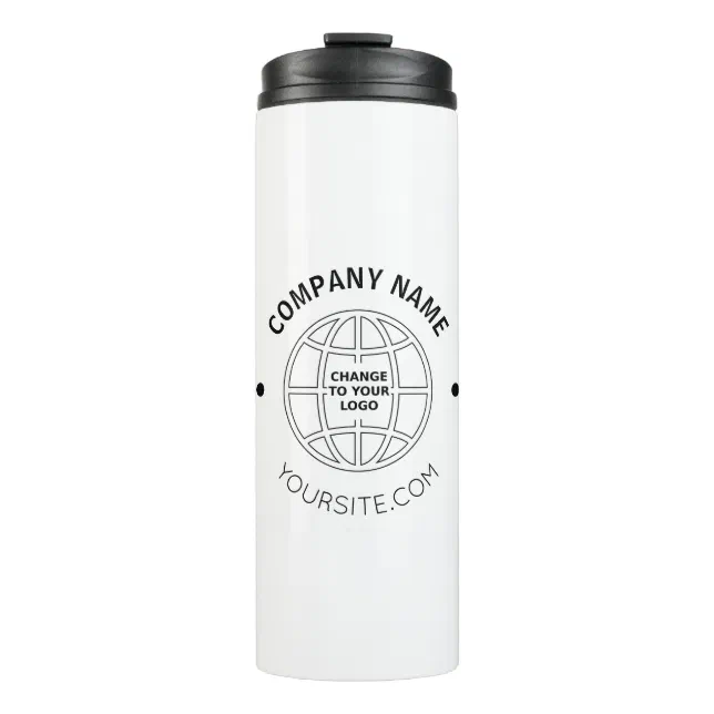 PERSONALIZED COMPANY LOGO WEB ADDRESS THERMAL TUMBLER | Zazzle