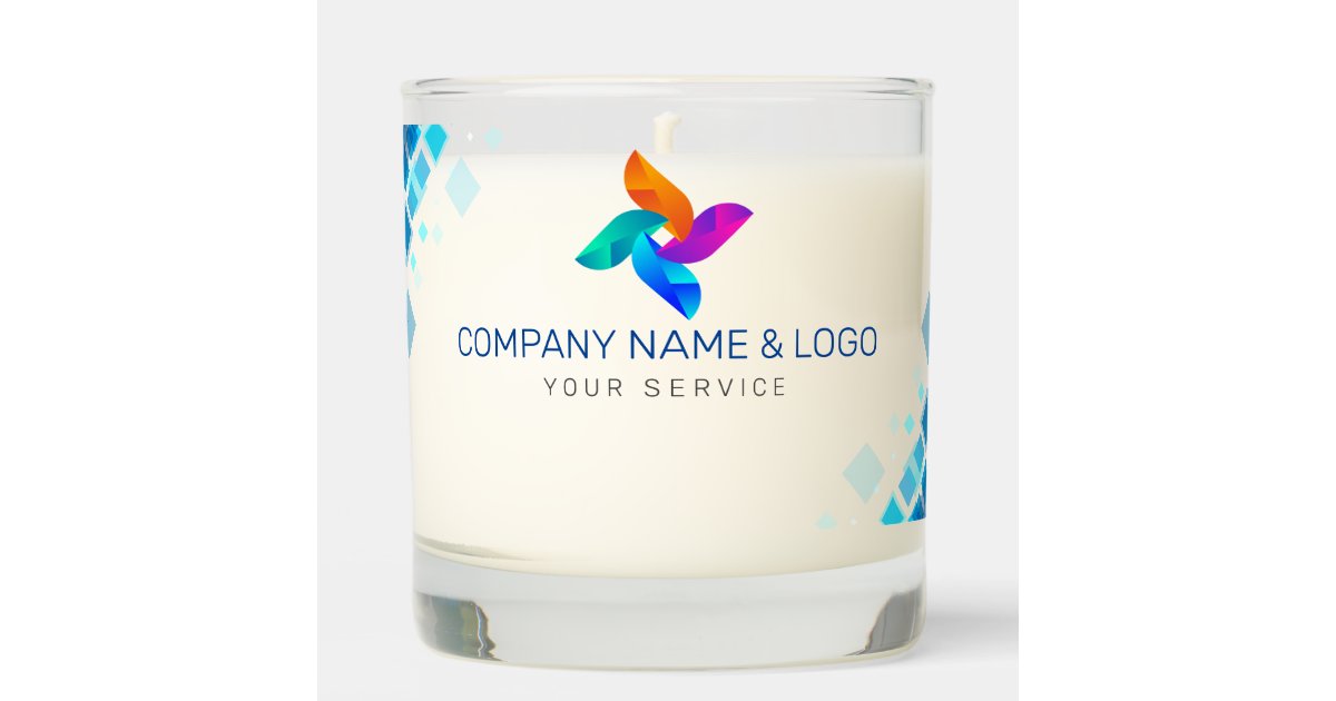 Personalized Company Name And Logo Party Gift Scented Candle | Zazzle