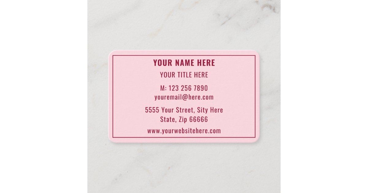 Personalized Company Promotional Business Card | Zazzle