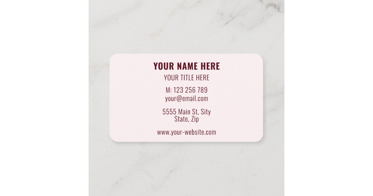 Personalized Company Promotional Business Card | Zazzle