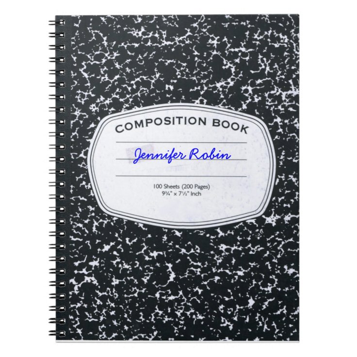 Personalized Composition Style Notebook | Zazzle