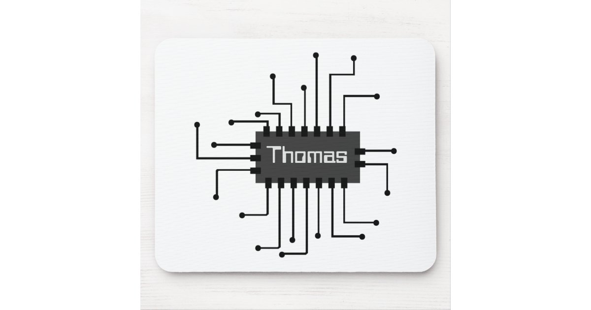 Personalized Computer IC Chip Image Mouse Pad | Zazzle