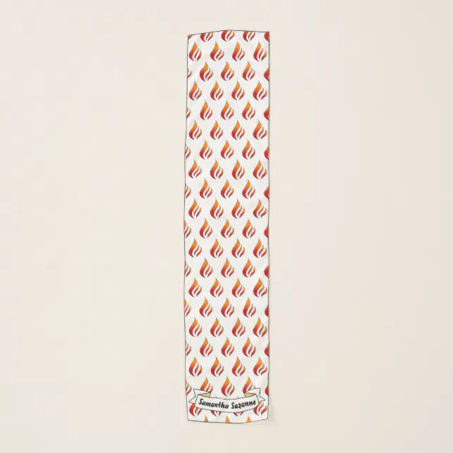 Personalized Confirmation or Pentecost Scarf | Zazzle