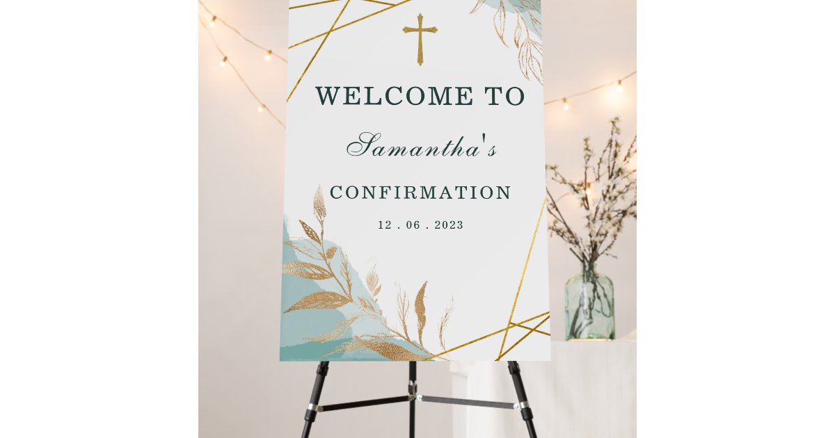 Personalized Confirmation Welcome Sign | Zazzle