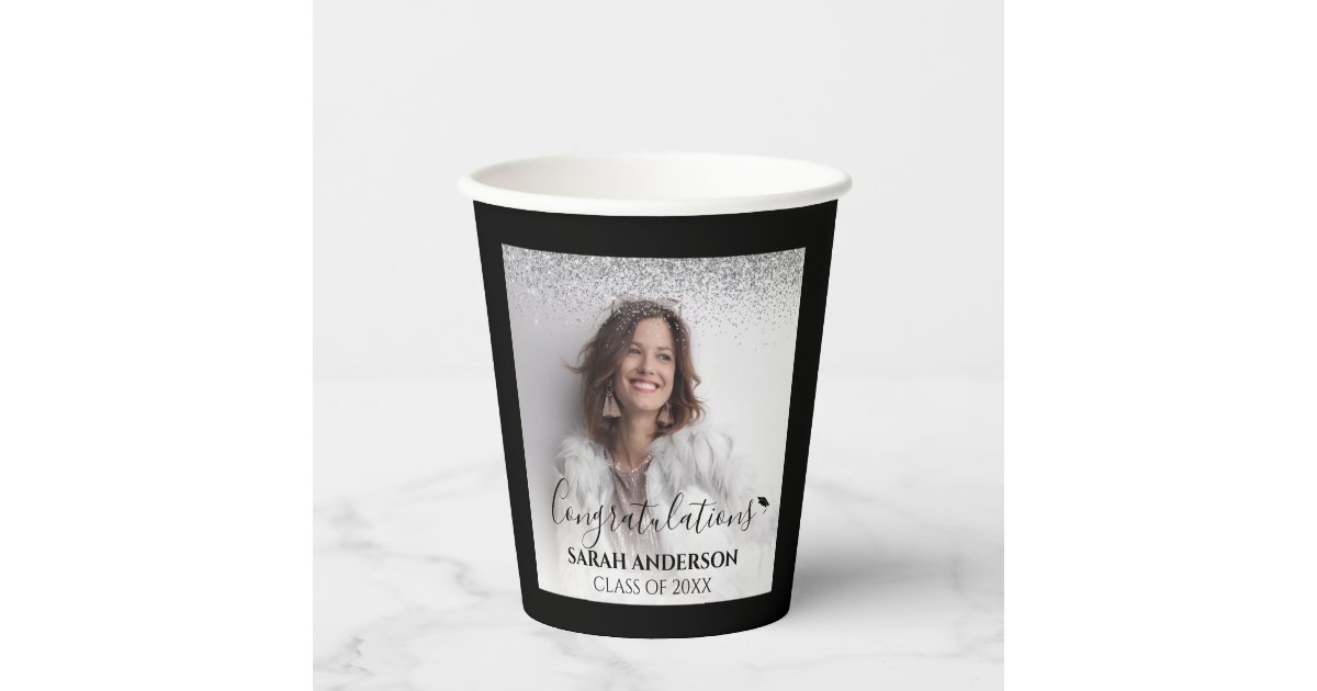 Personalized Congratulations Photo Paper Cups | Zazzle