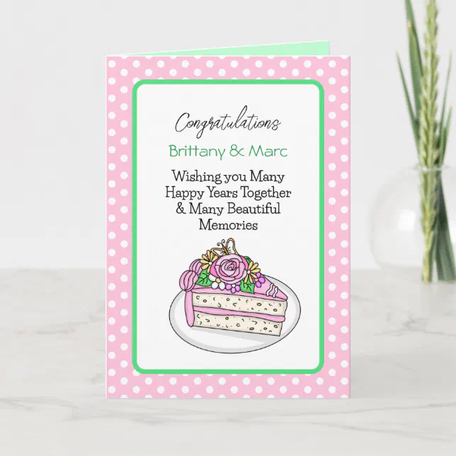 Personalized Congratulations Wedding Card | Zazzle