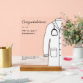 Personalized Congratulations White Coat Ceremony Acrylic Sign | Zazzle