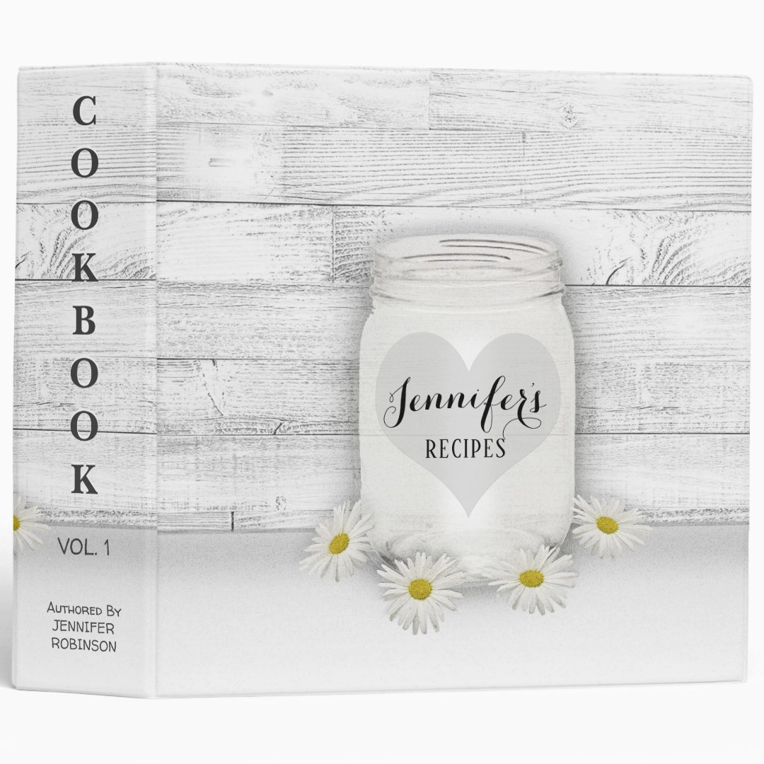 Personalized Cookbook for Recipes 3 Ring Binder | Zazzle