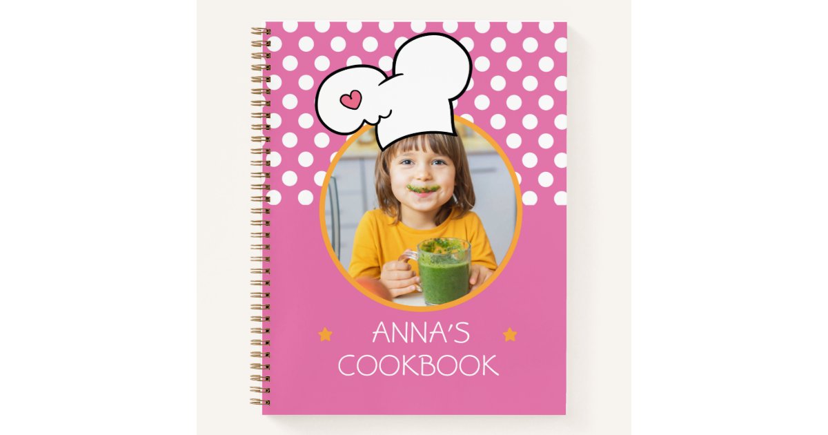 Personalized Cookbook (Your Photo) Recipe Notebook | Zazzle