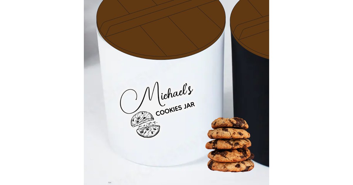 Personalized Cookies Jar Label | Zazzle