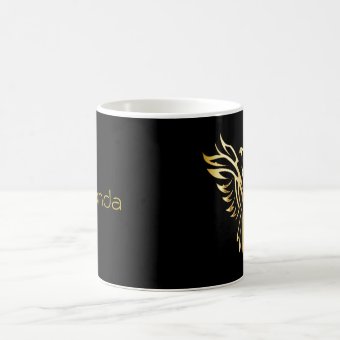Personalized Cool Gold Phoenix Coffee Mug | Zazzle