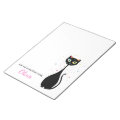 Personalized Cool Kitty Cat Modern Minimalist Notepad | Zazzle