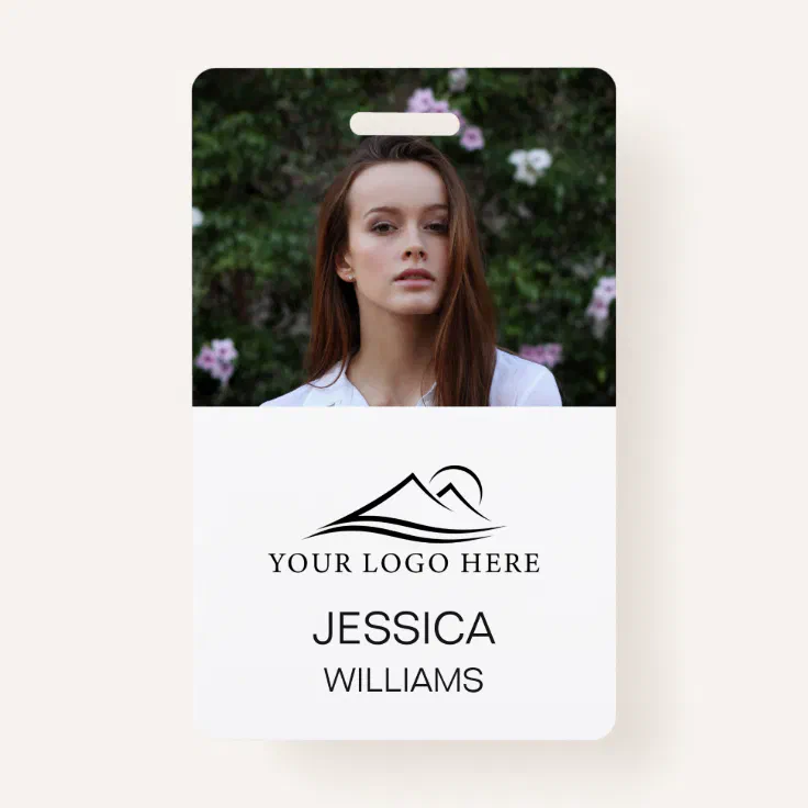 Personalized Corporate Employee Photo ID Card Badge | Zazzle