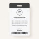 Personalized Corporate Modern Employee ID barcode Badge | Zazzle