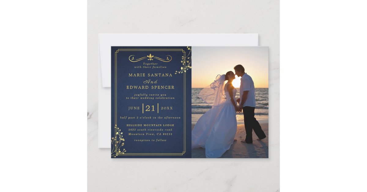 Personalized Couple Photo wedding Invitation | Zazzle