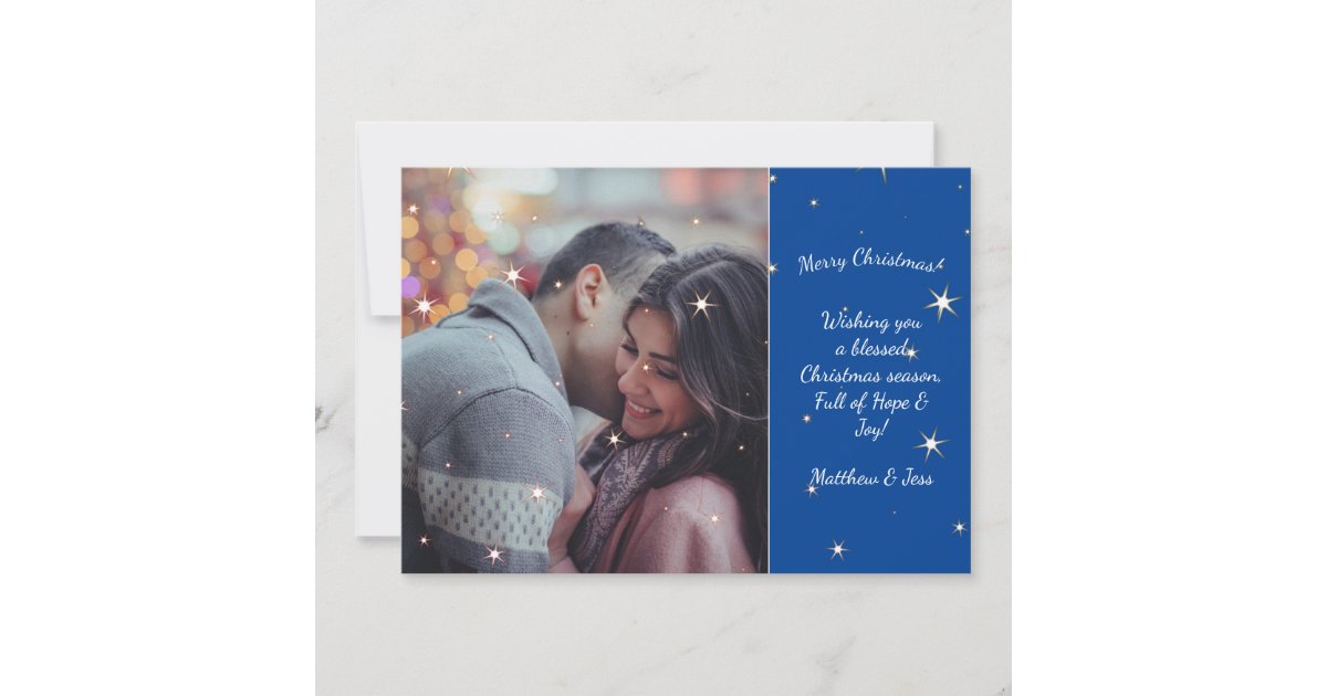 Personalized Couples Christmas Card | Zazzle