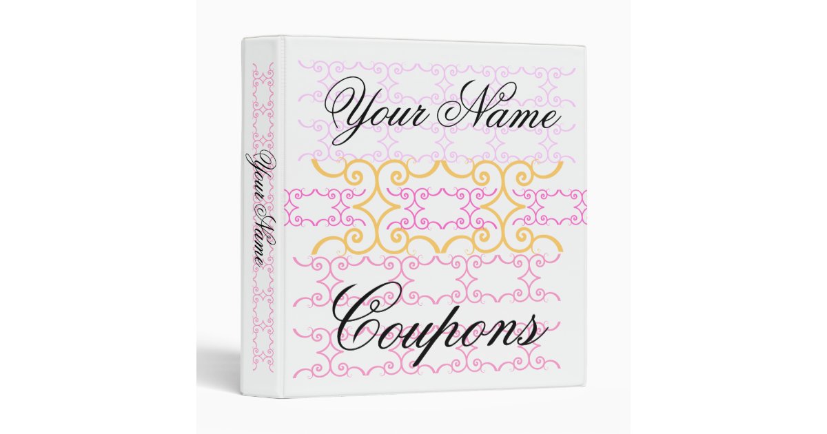 Personalized Coupon Binder Organizer | Zazzle