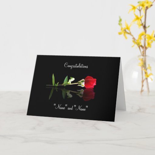 Personalized Cover Congratulations Engagement Card | Zazzle