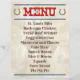 Personalized Cowboy Hoedown Party Menu | Zazzle