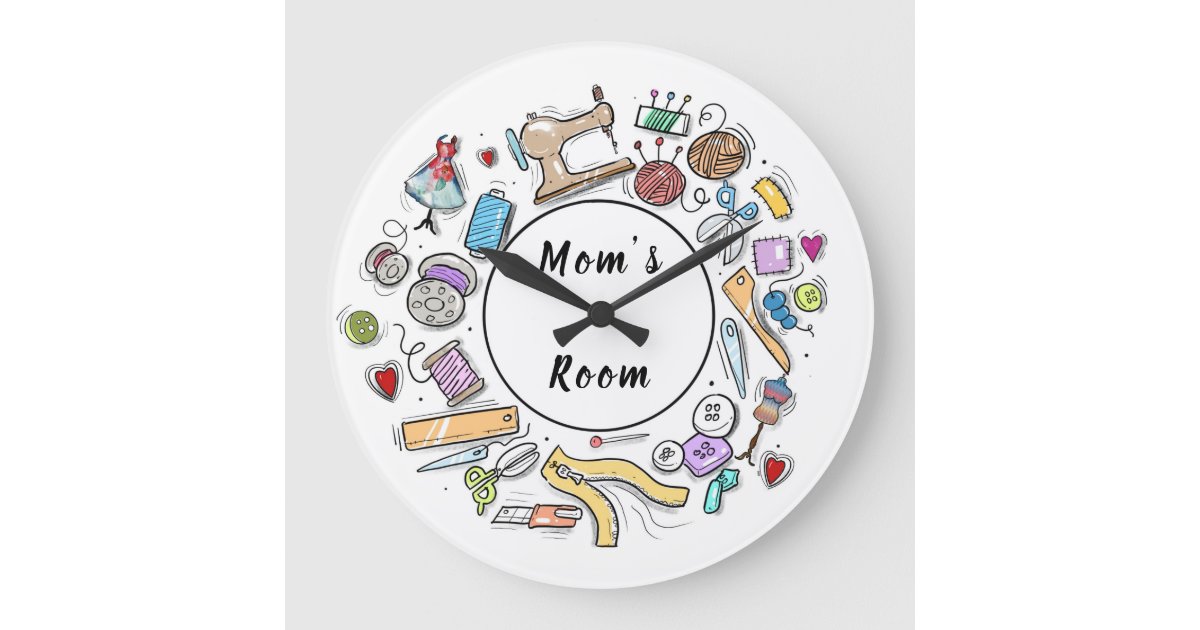 Personalized Craft Room Clock | Zazzle