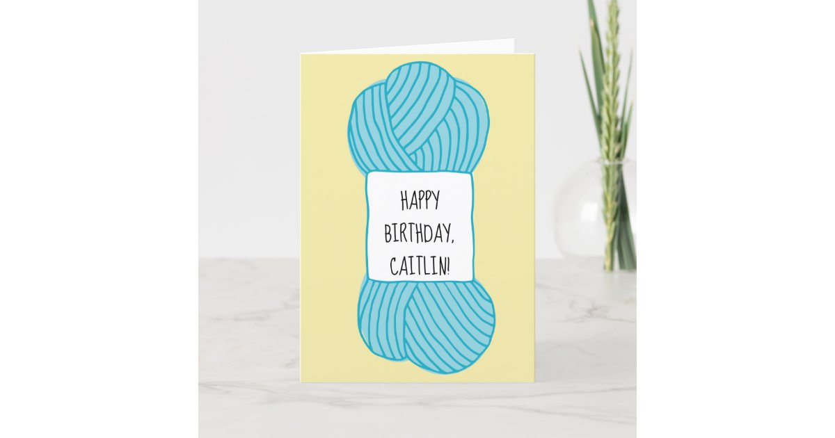 Personalized Crafty Lady Birthday Card | Zazzle