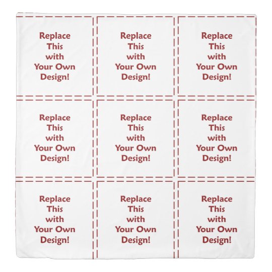 Personalized Create Your Own DIY Custom Template Duvet Cover | Zazzle.com