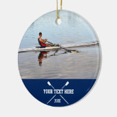 Personalized Crew Rowing Club Team Name Year Ceramic Ornament | Zazzle