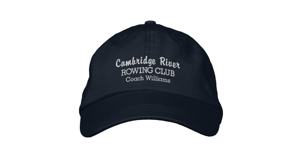 Personalized Crew Rowing Club Team & Rower Name Embroidered Baseball ...