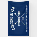 Personalized Crew Rowing Logo Oars Team Name Year Banner | Zazzle