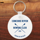 Personalized Crew Rowing Logo Oars Team Name Year Keychain | Zazzle
